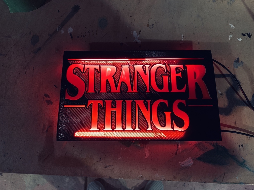 Archivo STL gratis Marco de Stranger Things con luces・Diseño de ...