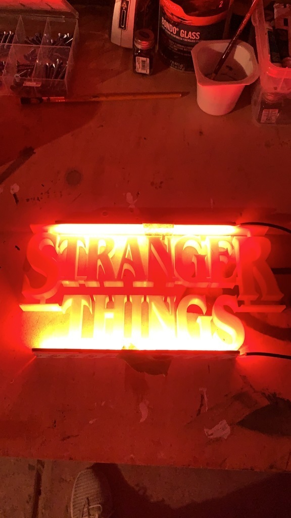 Free STL file Stranger Things frame with lights・3D printable model to ...
