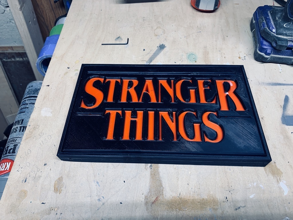 Free STL file Stranger Things frame with lights・3D printable model to ...