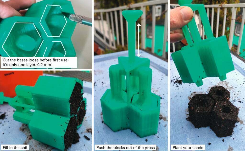 Free STL file Soil Block Maker / Erdtopfpresse・3D printer model to ...