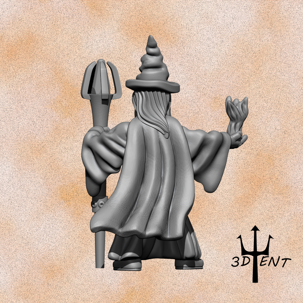 STL file flame wizard 🔥・Template to download and 3D print・Cults