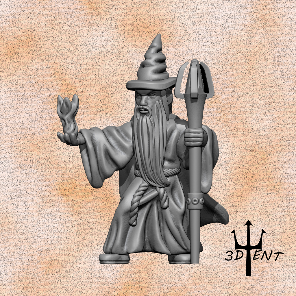 STL file flame wizard 🔥・Template to download and 3D print・Cults