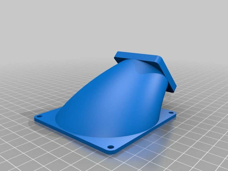 Free STL file Cr-10 Fan duct adapter 40mm to 80mm・3D printer design to ...