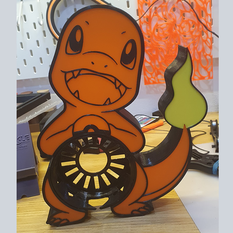 Charmander Pumpkin Stencil