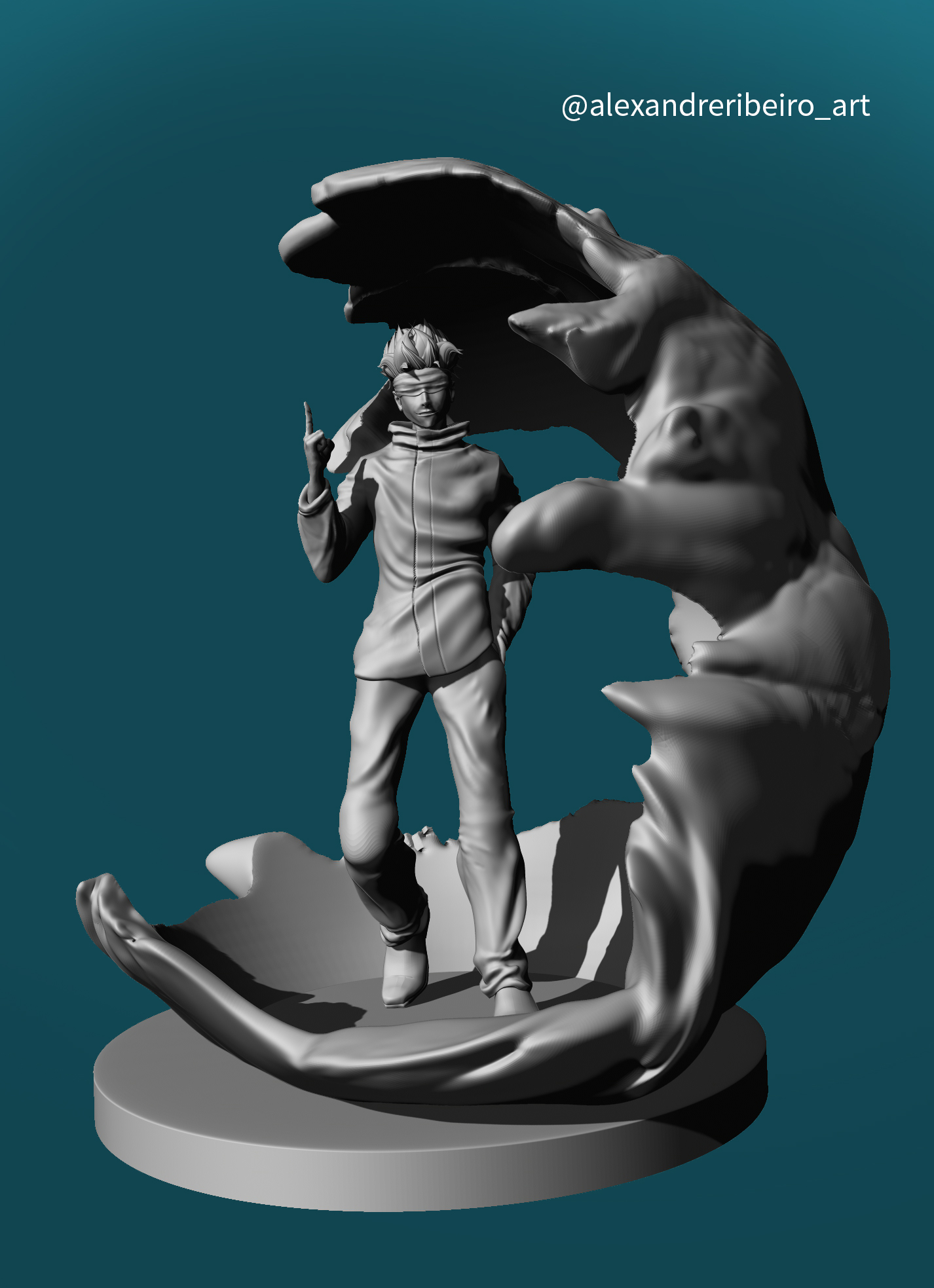 STL file SATORU GOJO 👫・3D printing model to download・Cults