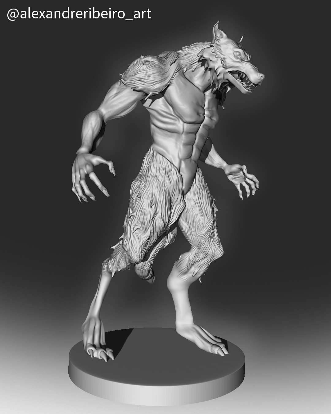 STL file WEREWOLF・3D printable design to download・Cults