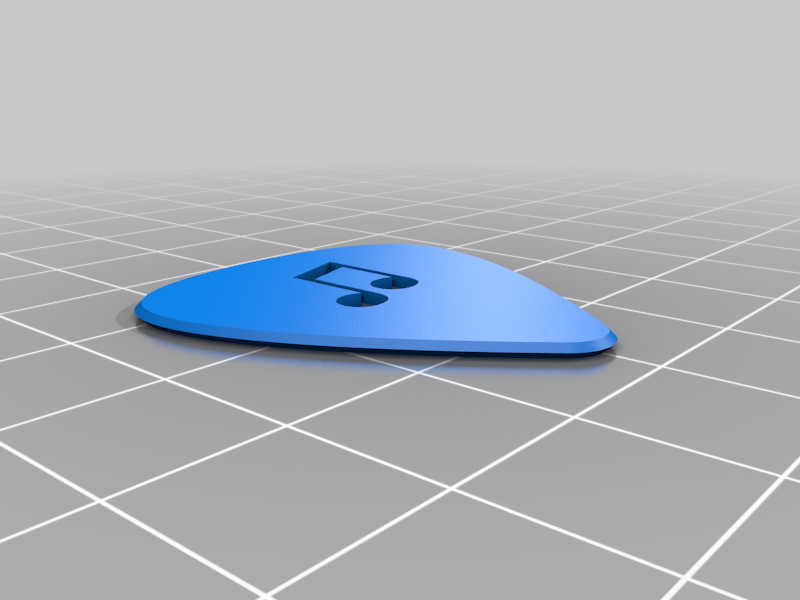 Free STL file Guitar Pick 🎸・3D printer model to download・Cults