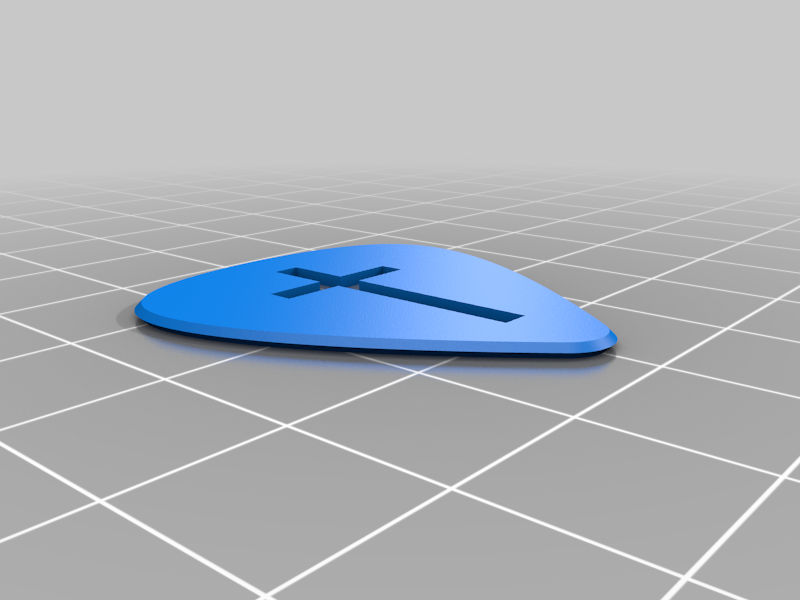 Free STL file Guitar Pick 🎸・3D printer model to download・Cults