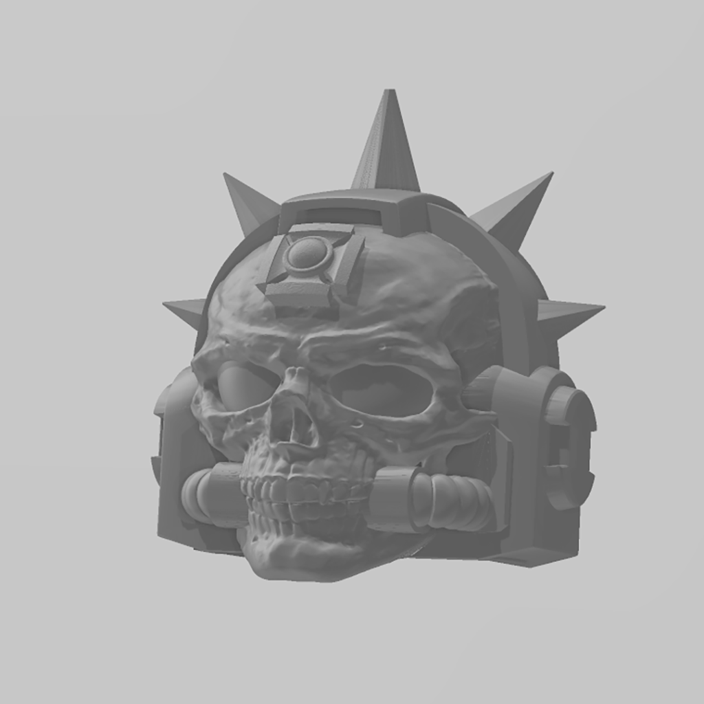 Free STL file Chaplain helmet skull・3D printing design to download・Cults