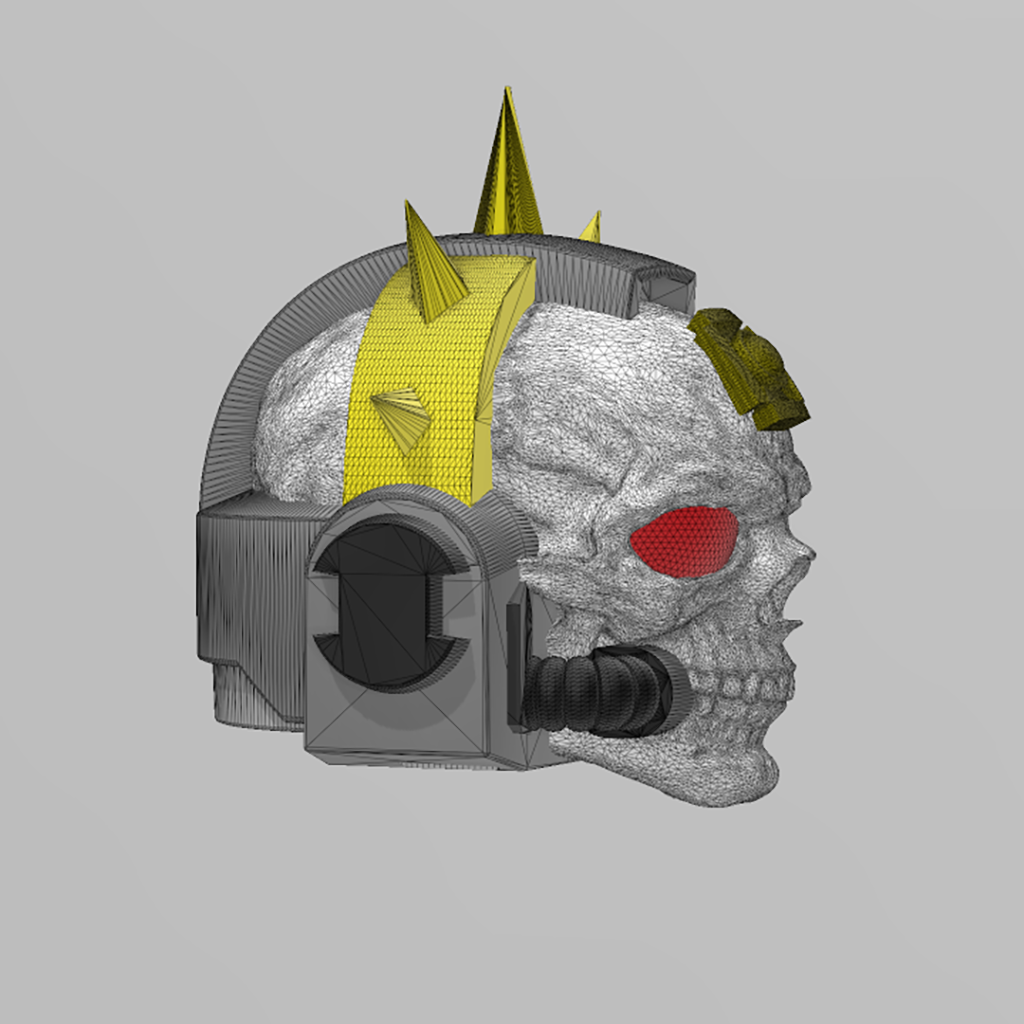 Free STL file Chaplain helmet skull 🪖・3D printing design to download・Cults