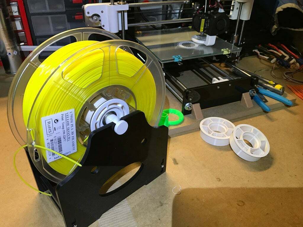 Free STL file Double ball bearing spool holder (colorfabb, esun, SOVB ...