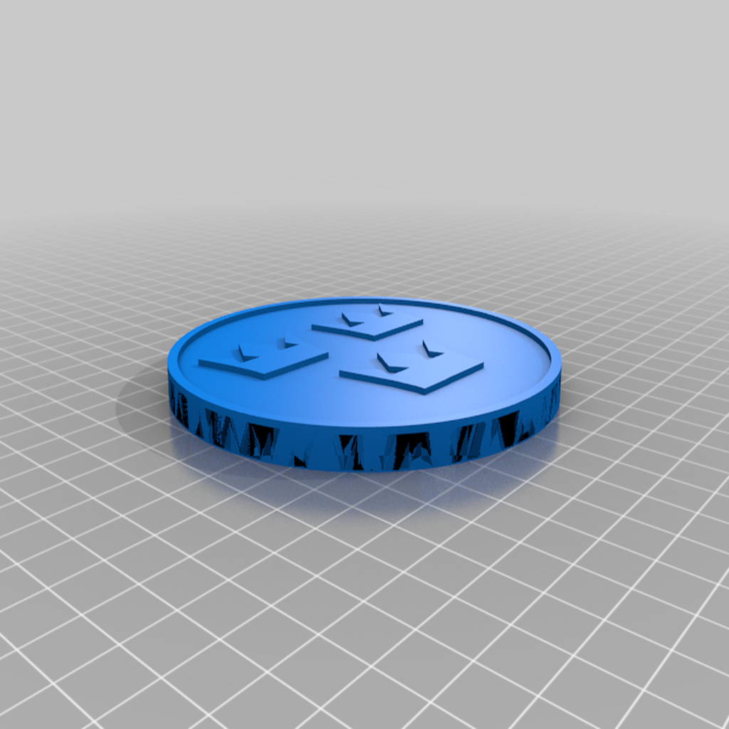 Free STL file Tre Kronor (Three Crowns) Coin・3D print design to ...