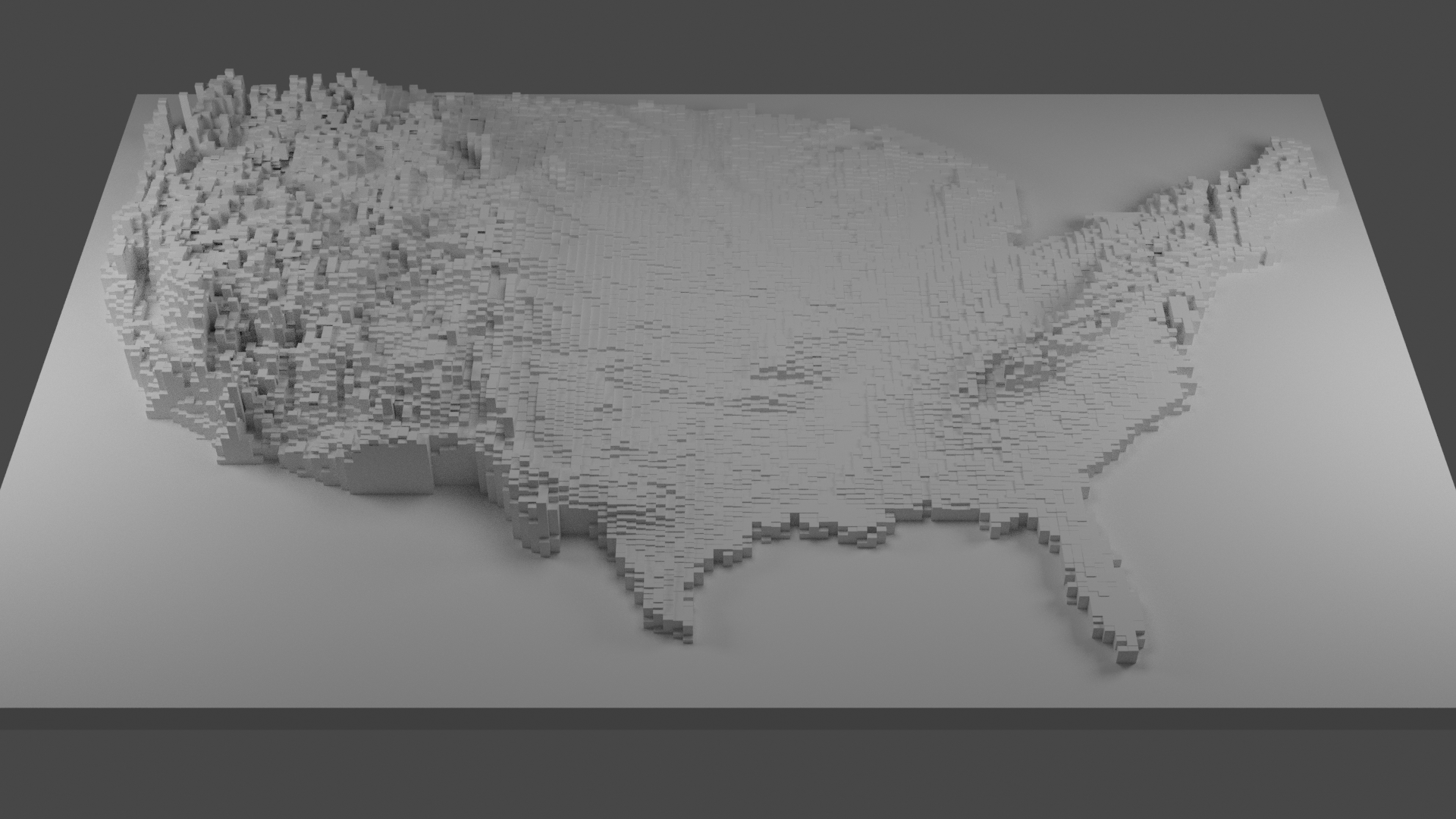 STL file United States Elevation Map 🗺️・3D print design to download・Cults