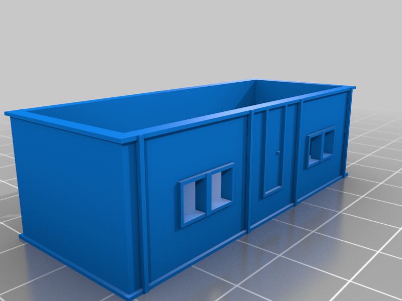 Fichier STL gratuit Portacabin, N-gauge 👽・Modèle à télécharger et à ...