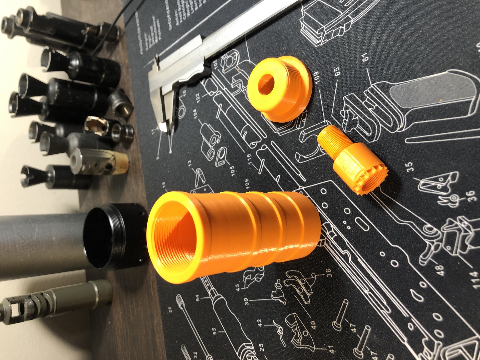 STL file Zenitco SV Muzzle Device with Zenitco SV adapter・Template to ...