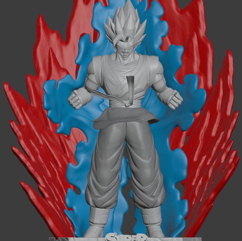 3D file Vegito Blue Kaioken・3D printing template to download・Cults
