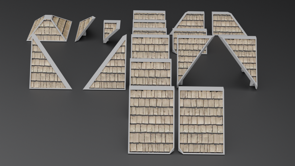 Fichier 3D gratuit Textures DnD Terrain Toits Fissurés (Système ...