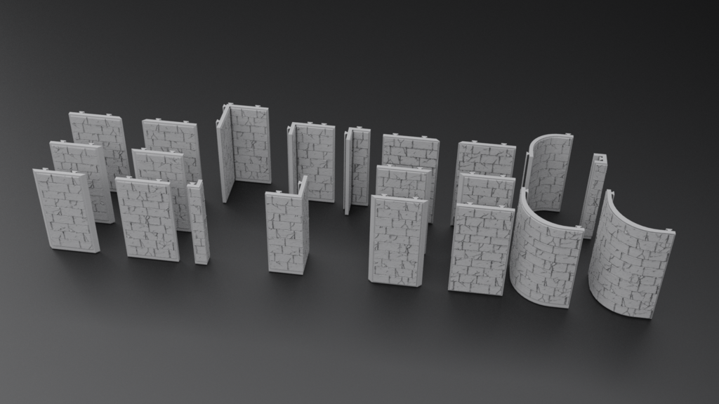 Free 3D file DnD Terrain Stone Cracked Bricks Textures 🧱・3D printer ...