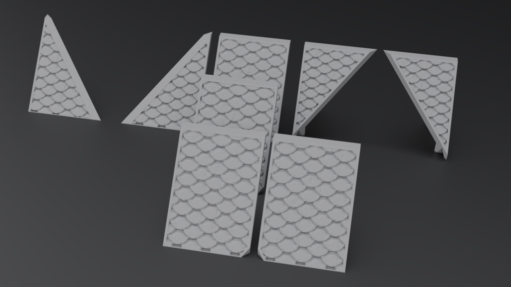 Free 3D file Roof Texture set 2 (DnD Modular Terrain) 🧸・3D printing ...