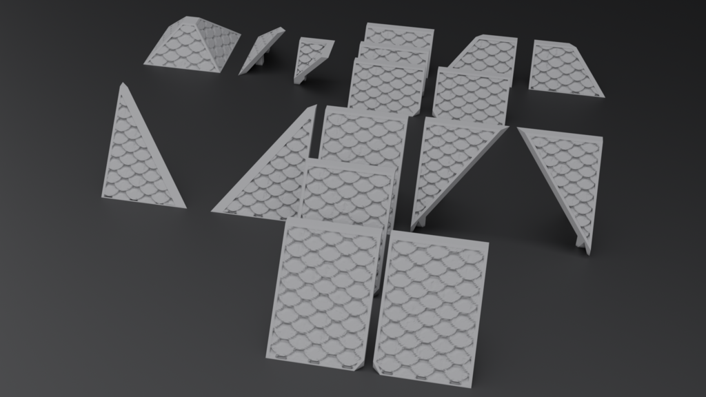 Free 3D file Roof Texture set 2 (DnD Modular Terrain) 🧸・3D printing ...