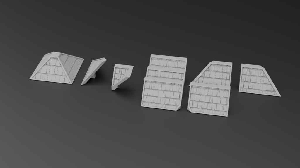 Free 3D file DnD Terrain Cracked Rooftiles Textures (DnD Modular System ...
