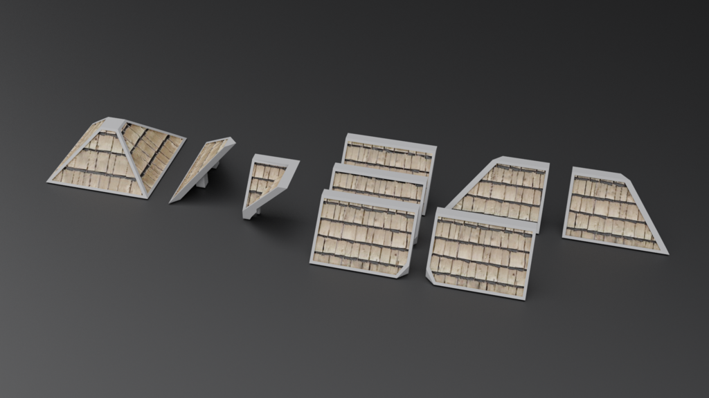 Free 3D file DnD Terrain Cracked Rooftiles Textures (DnD Modular System ...