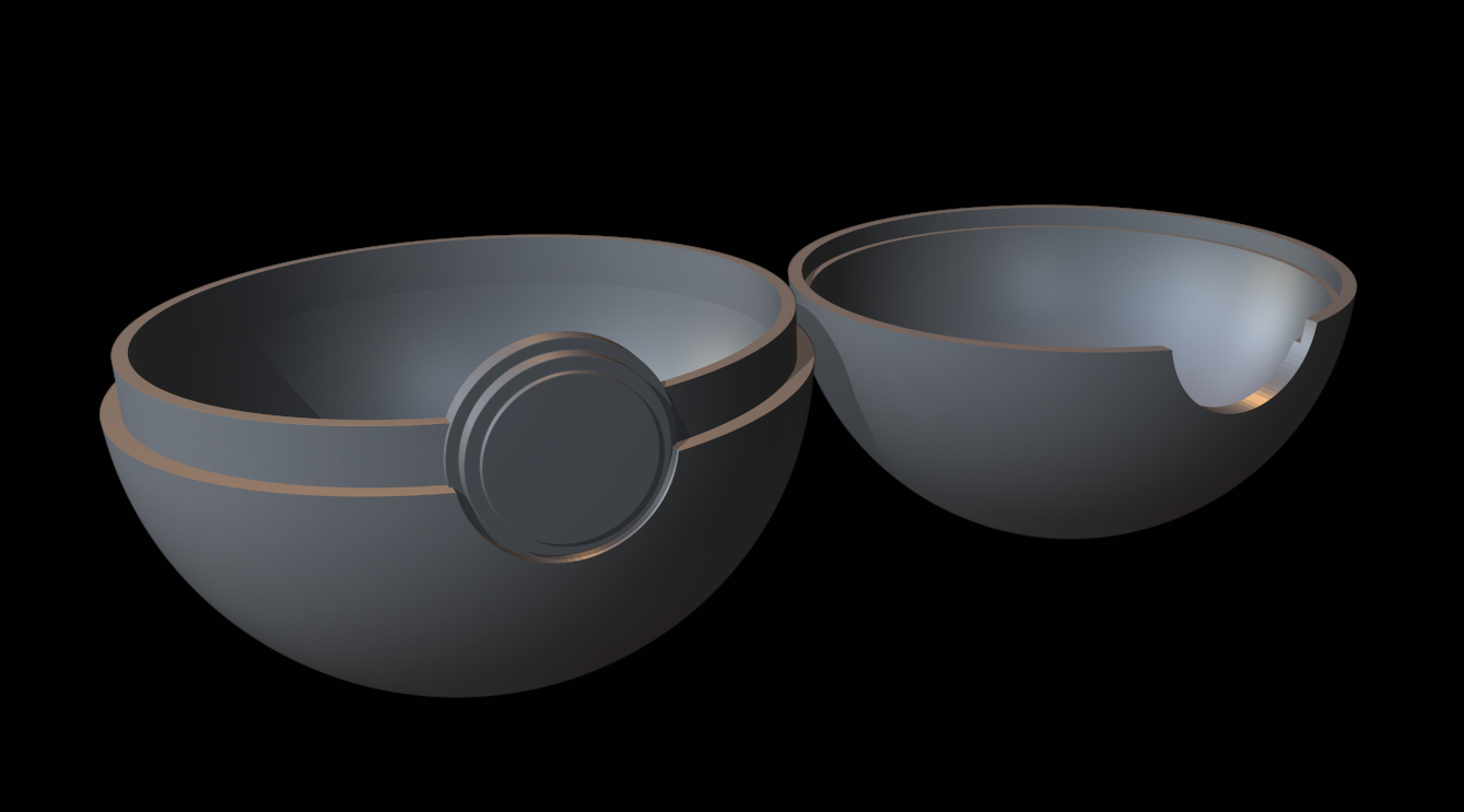 STL file pokemon ball・3D printing template to download・Cults