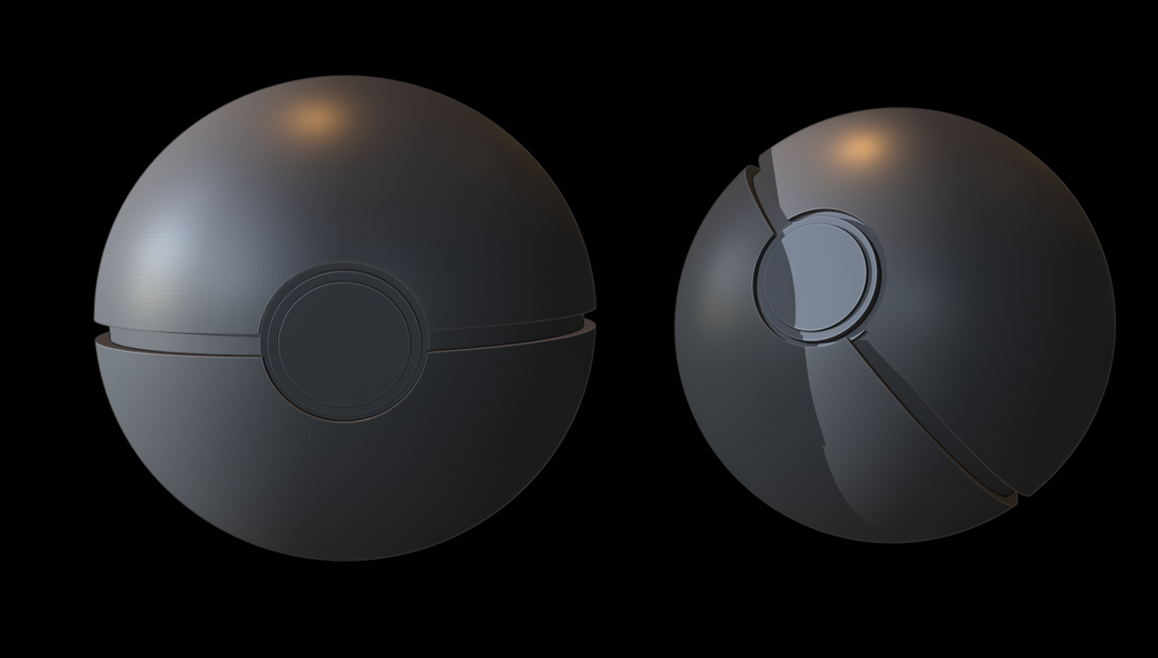 STL file pokemon ball・3D printing template to download・Cults