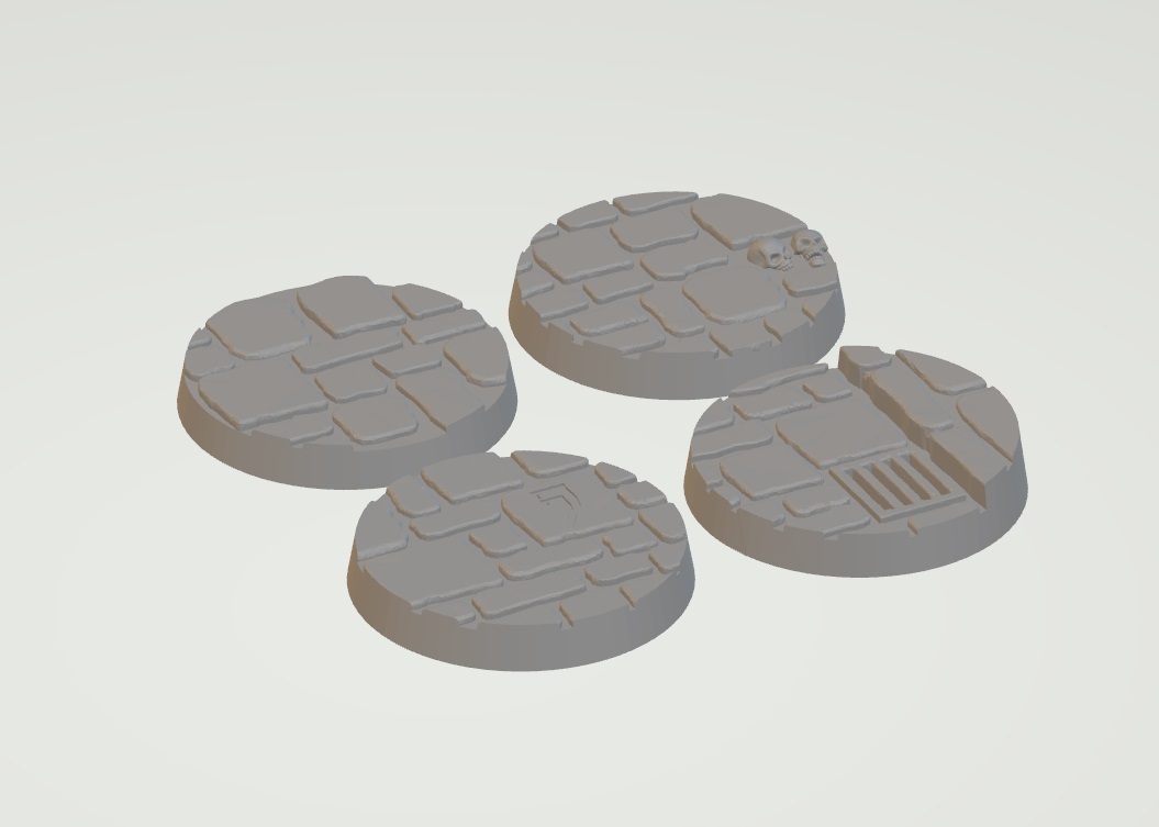 STL file 32mm Cobbled bases Set 1・3D printable model to download・Cults