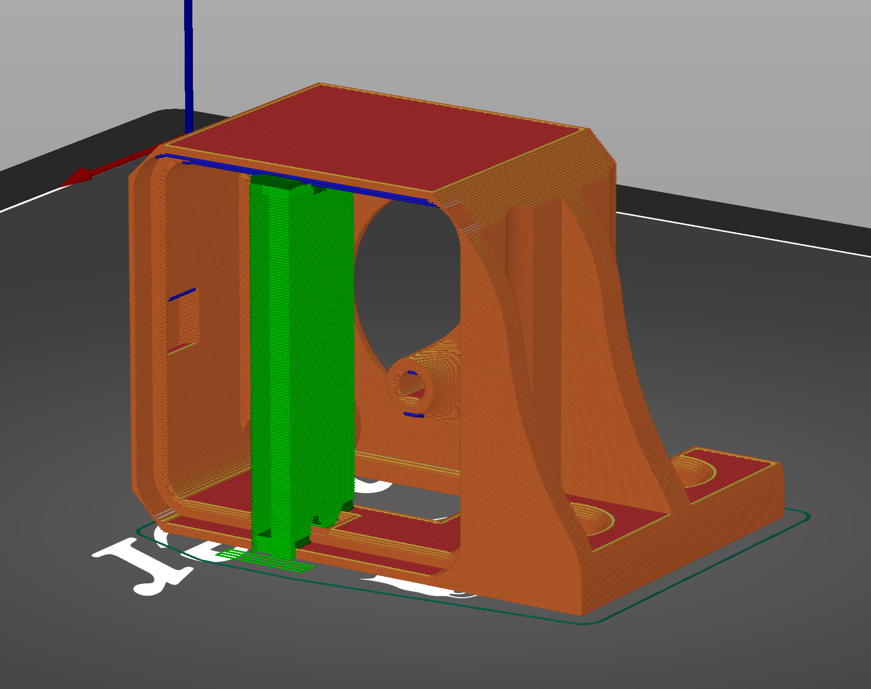 Free STL file Y motor mount for 42-40 motor ( the original extruder ...