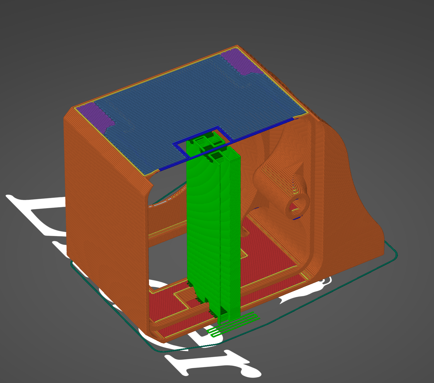 Free STL file Y motor mount for 42-40 motor ( the original extruder ...