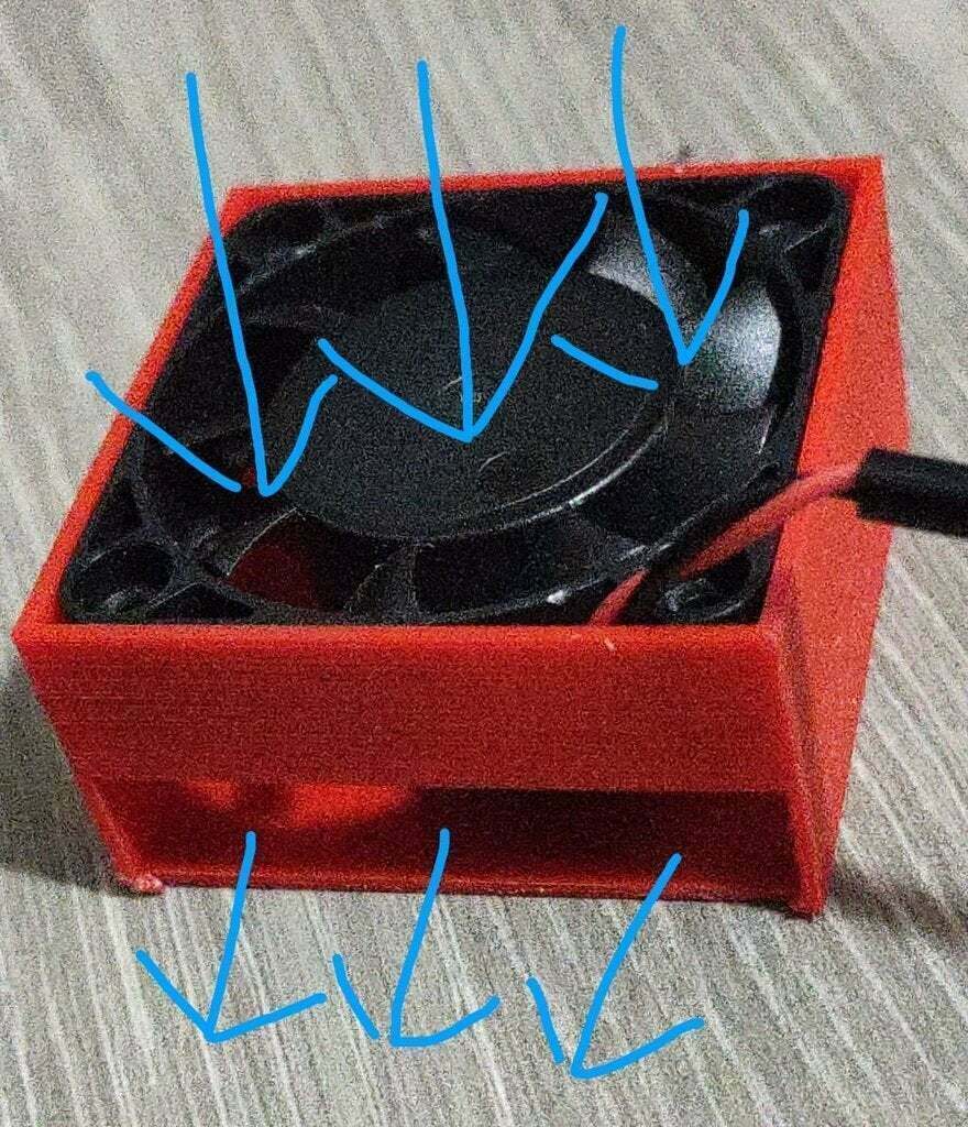 Free STL file Axial to radial fan 40x40x10mm・Model to download and 3D ...