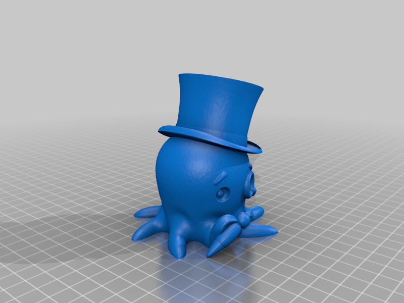 Free 3D file Posh Octo says "Good Day!" 🐙・3D printer model to download ...