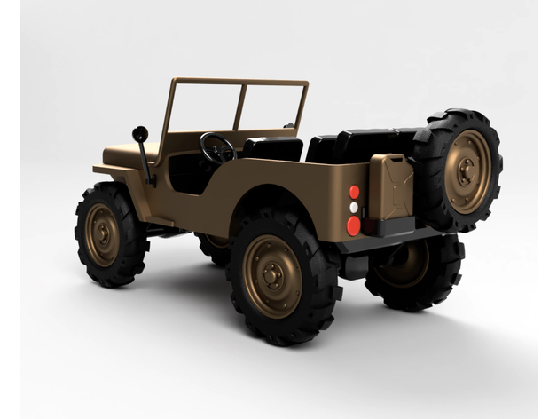 Free STL file WILLYS JEEP original style - Full model kit 🚗・3D ...