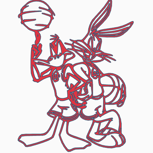 Free STL file Space Jam 2D Wall Art・3D printing model to download・Cults