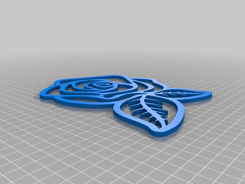 Free STL file Flower 2D Wall Art 💐・Object to download and to 3D print・Cults