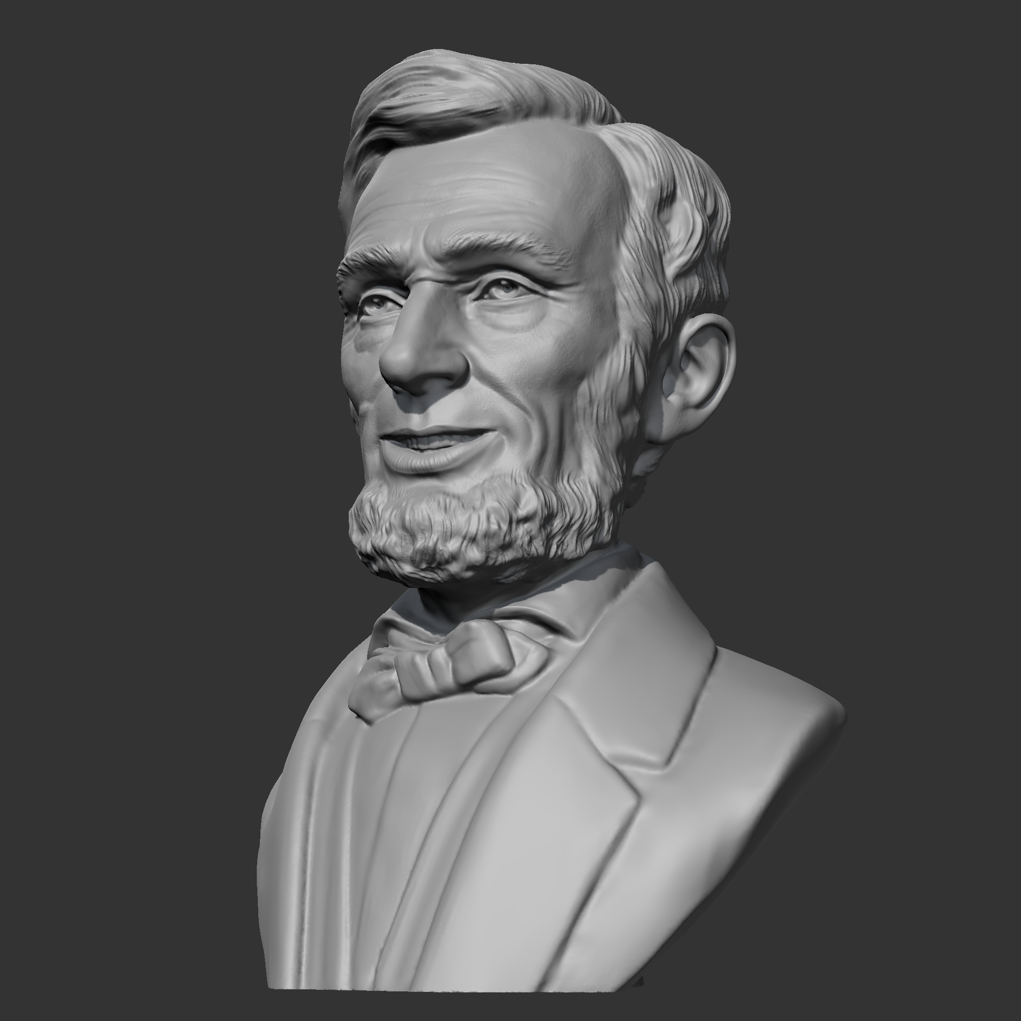 STL file Abraham Lincoln 3D print model・3D print design to download・Cults
