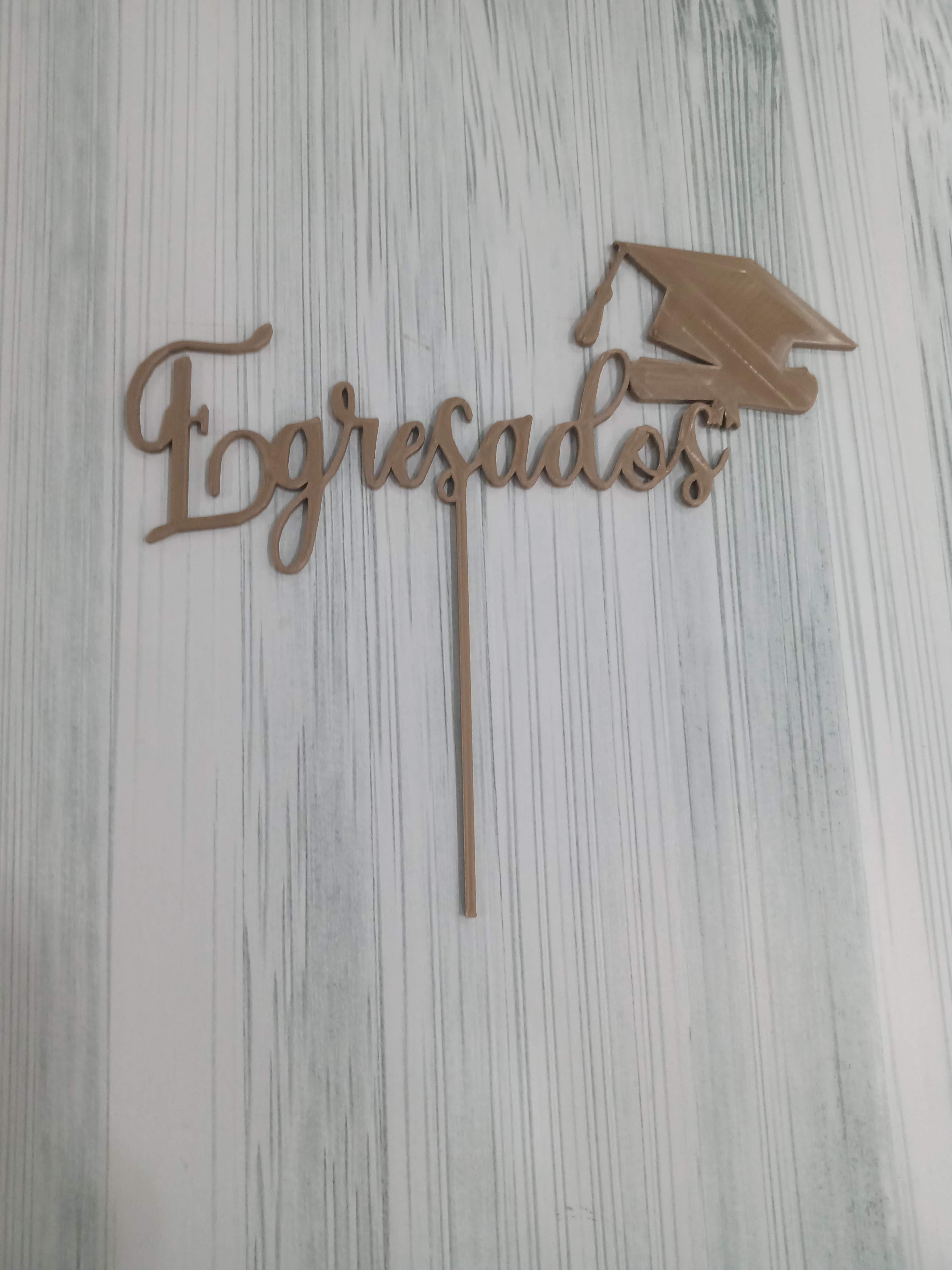 Archivo STL gratis Topper Adorno Egresados・Modelo para descargar y ...