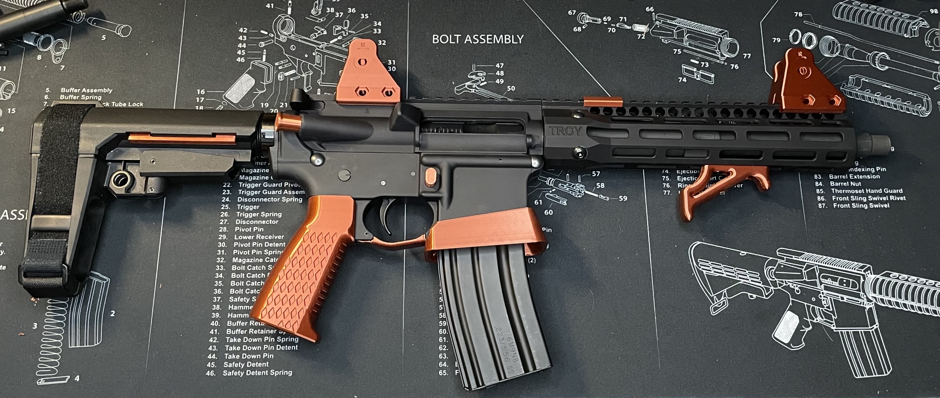 Free STL file AR15 SB Tactical SBA3 SBA 3 Brace hole plug for ...