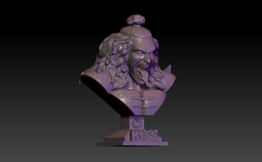 STL file GENE SIMMONS 💋・3D printing idea to download・Cults