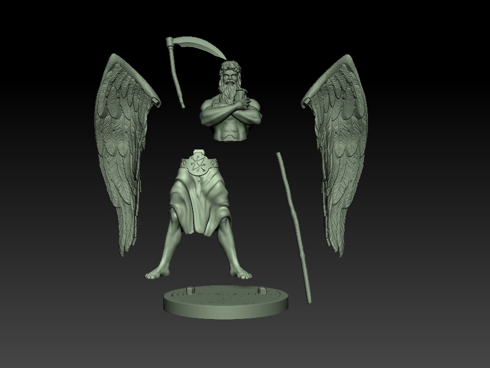 Free STL file CHRONOS GOD OF TIME・Template to download and 3D print・Cults