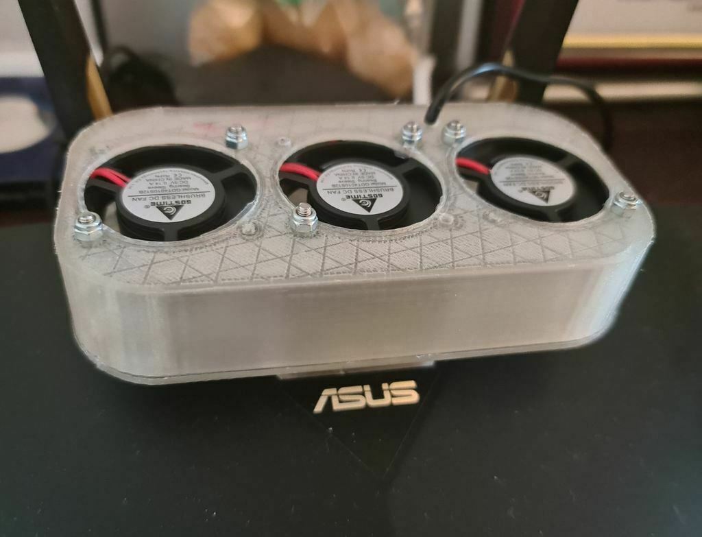 Free 3D file ASUS router exhaust fan 3 piece・3D printer design to ...