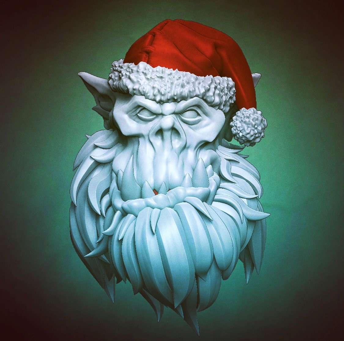 Archivo STL gratis Cabeza de Santa Clorc de MrModulork・Plan imprimible ...