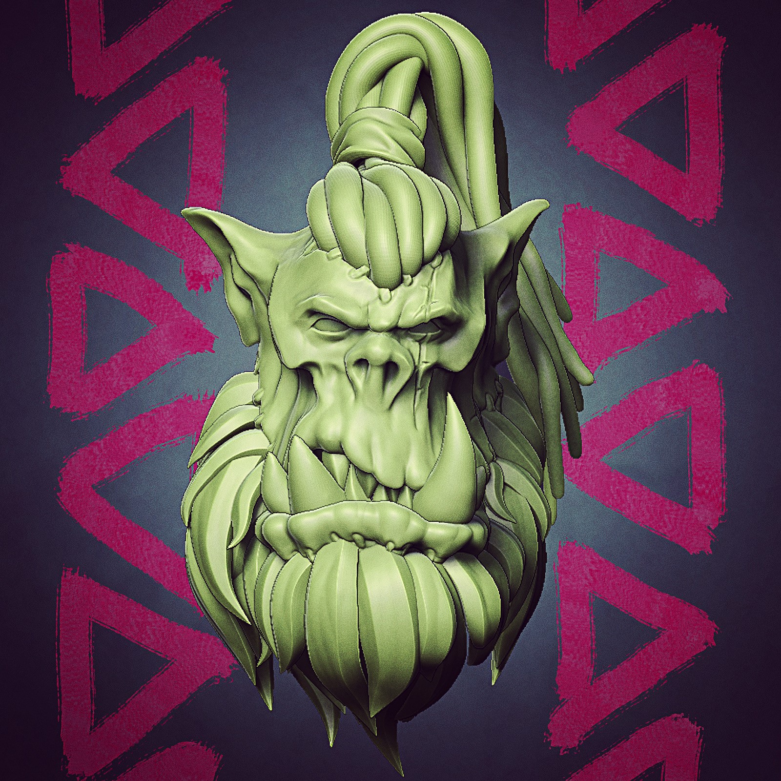 STL file MrModulork's Orc Monster Hunter - A・Template to download and ...