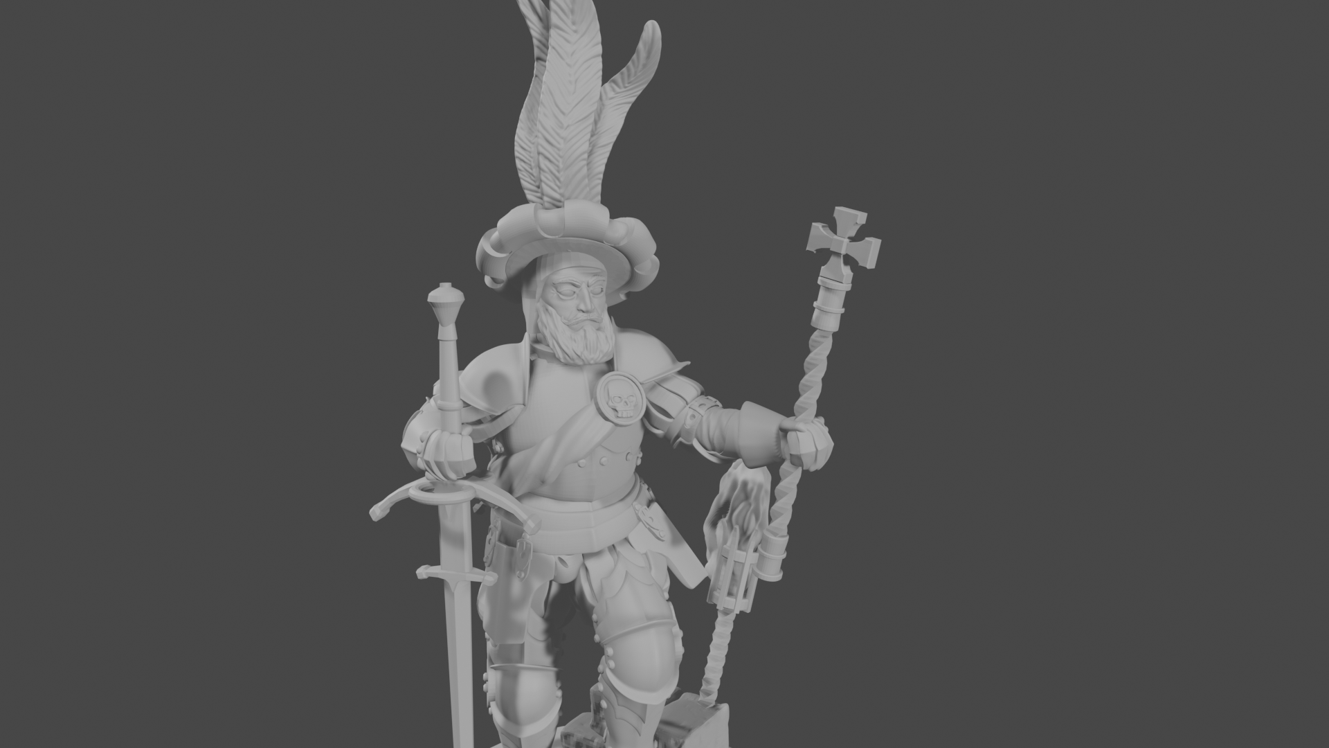 3D file Mercenary Guild General 🗡️・Design to download and 3D print・Cults