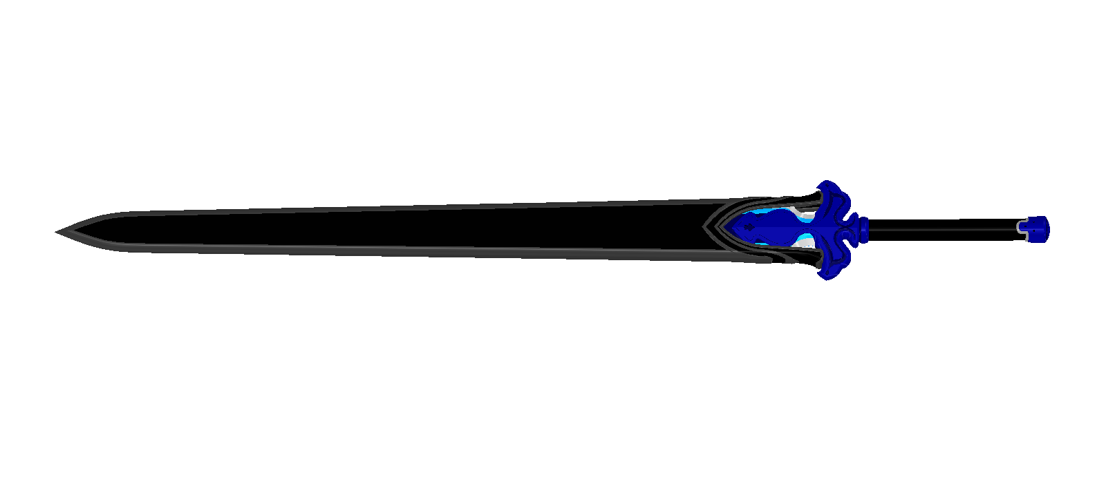 3D file Night Sky SAO Sword | Sword Art Online | Matching Scabbard ...