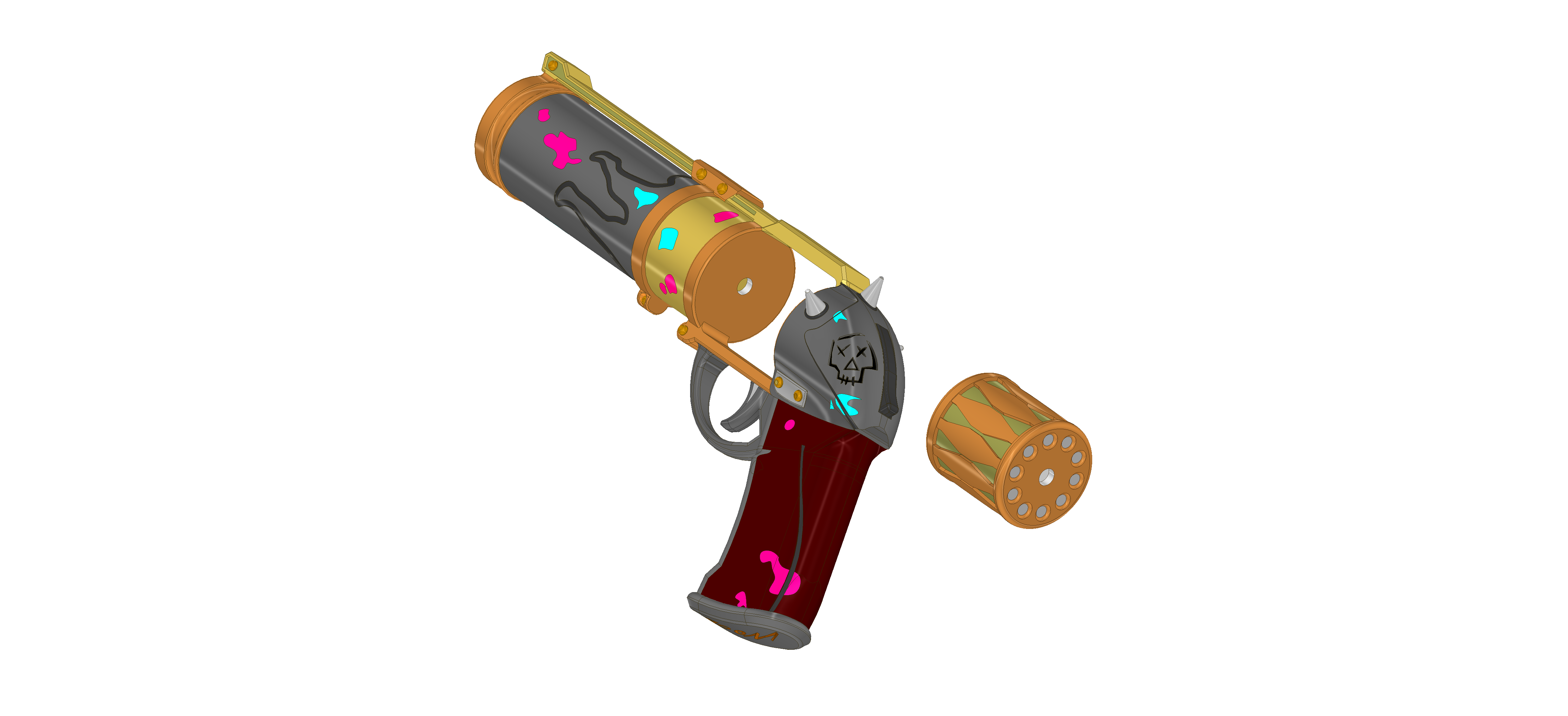 Файл 3D Jinx Hand Gun Prop | Thematic Display Plinth Available | By ...