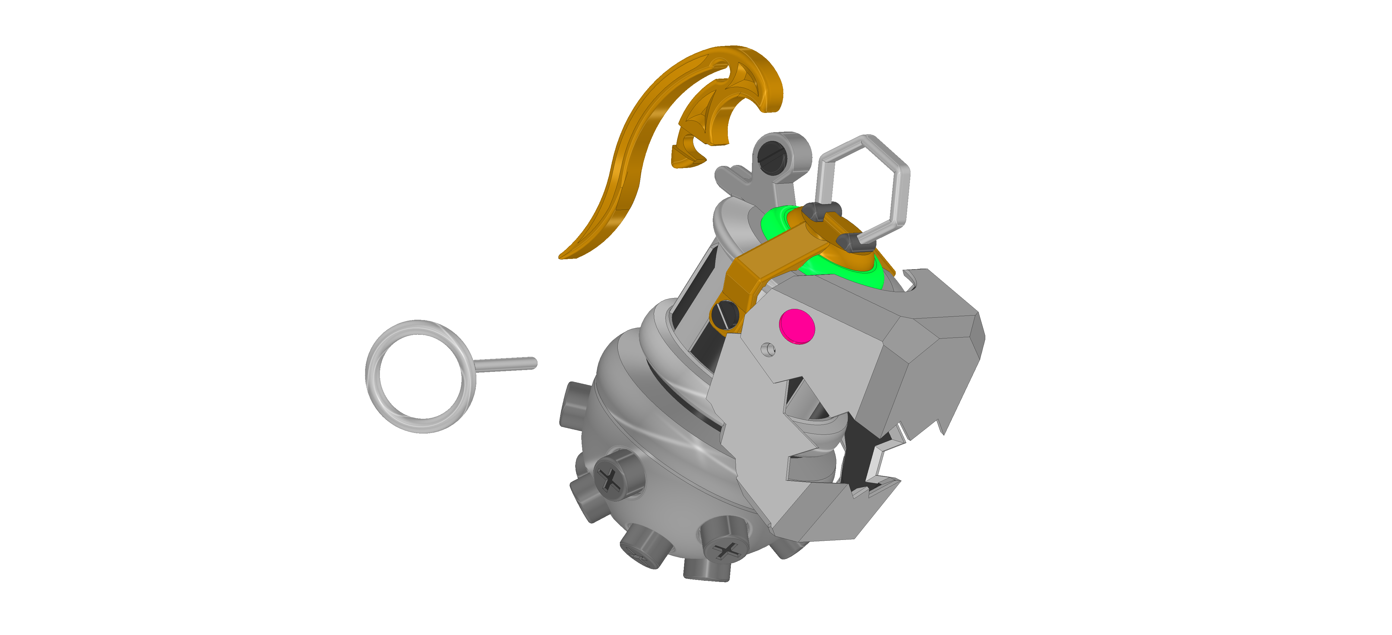 Archivo STL Jinx's Monkey Bomb Prop | Accesorio de cosplay o contenedor ...