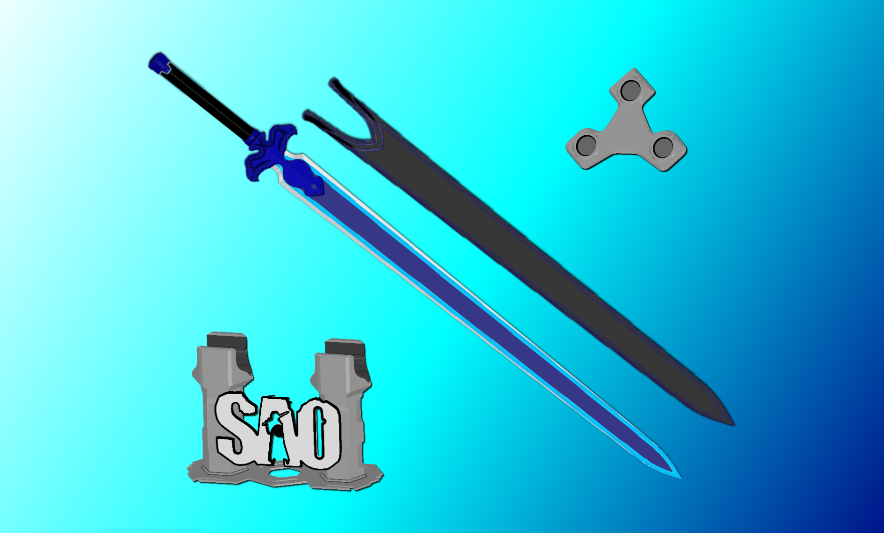 3D file Sword Art Online Sword Bundle | SAO, AOL, GGO, Alicization ...