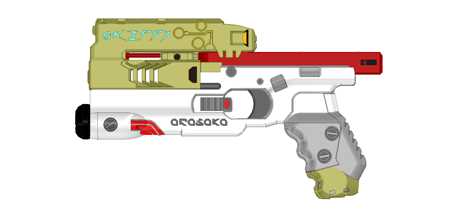 3D file SkIPpY The Legendary Cyberpunk 2077 AI Hand Gun Prop | Internal ...